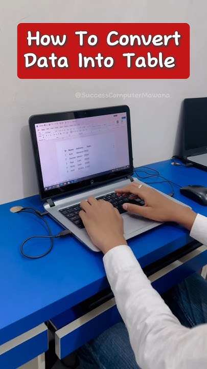 Convert Text to Table in MS Word : Easy Step by Step Tutorial #Shorts #table #msword - YouTube