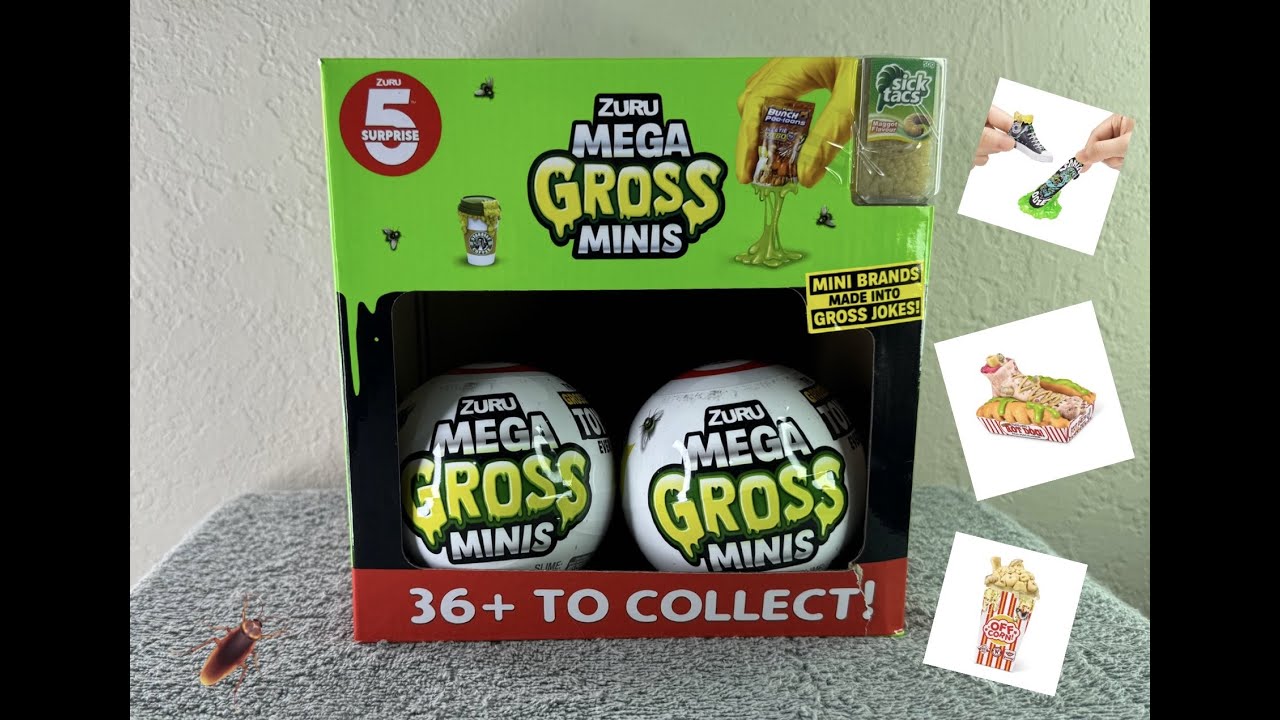 Mega Gross Minis Unboxing And Toy Review - YouTube