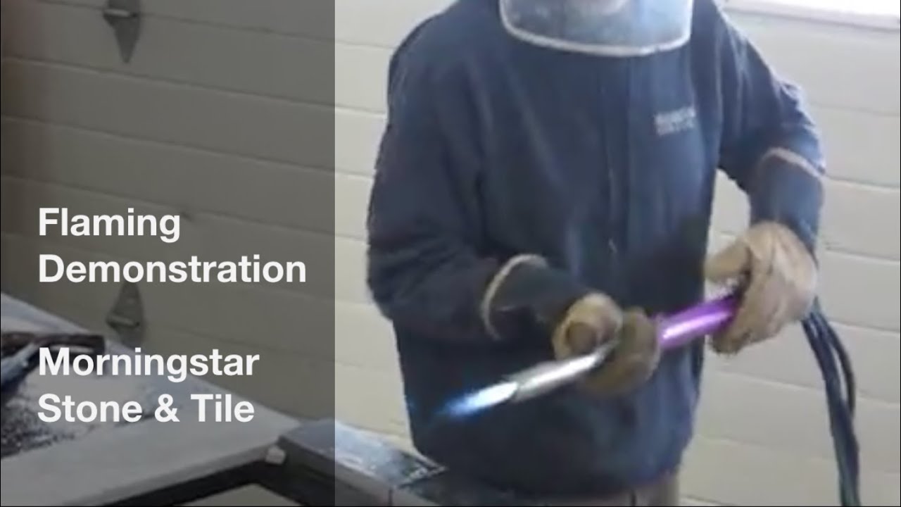 Morningstar Demonstrates How a Flamed Finish is Applied to a Stone ...