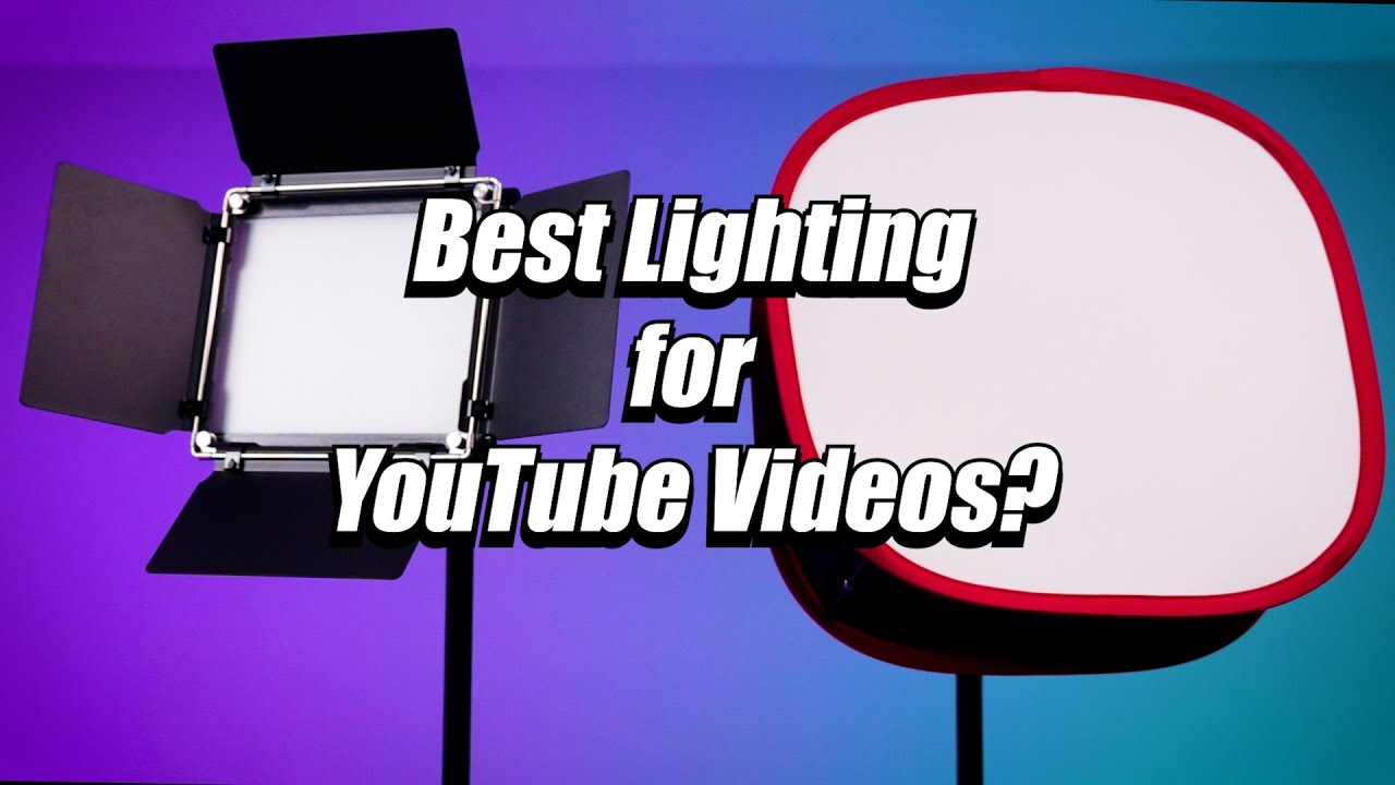 Best YouTube Video Lighting Options (On A Budget) - YouTube