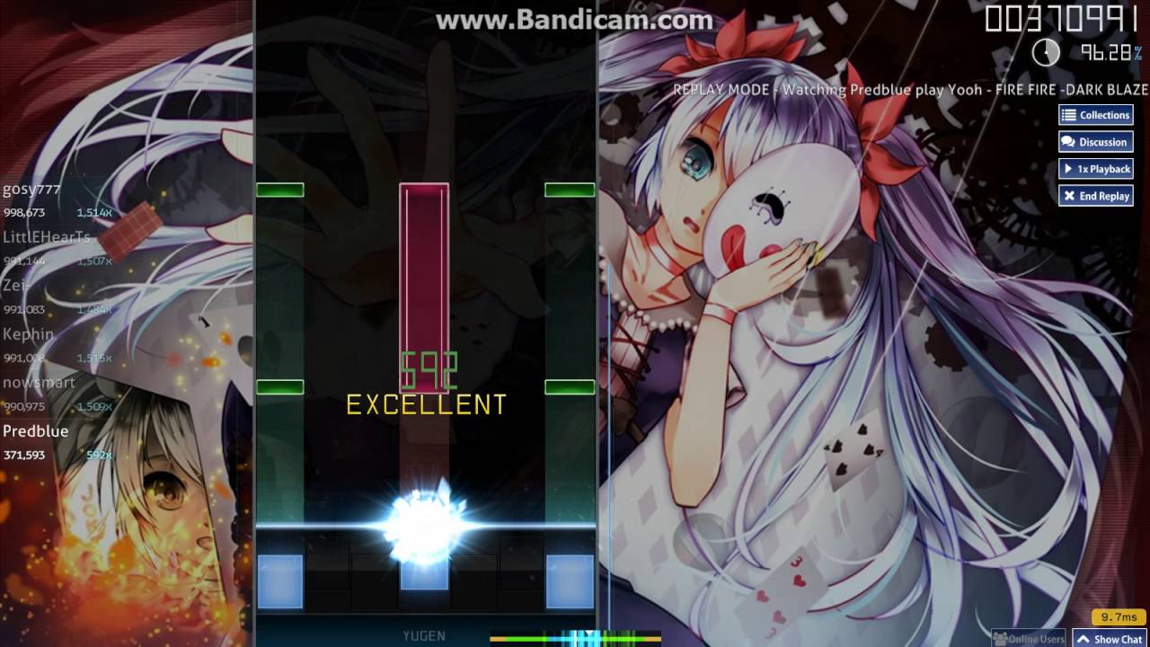 OSU MANIA : Yooh - FIRE FIRE -DARK BLAZE REMIX- [EXHAUST] - YouTube