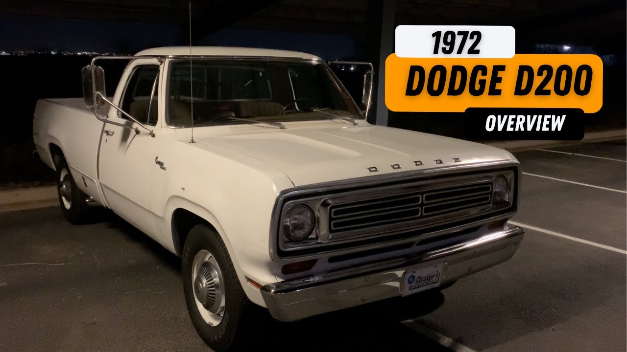 1972 Dodge D200 Classic Pickup Truck Overview - YouTube