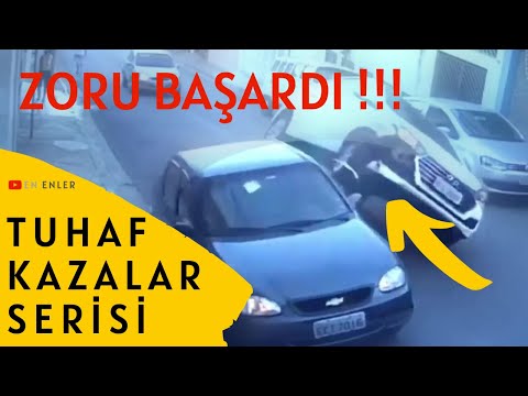 Kamyon Kazası  Araç İçi Kamera İle Kaydedilen Araba Kamyon Motor Kazaları