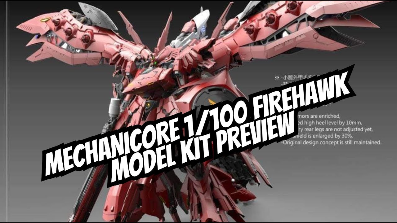 Mechanicore 1/100 Scale Firehawk Model Kit Preview - YouTube