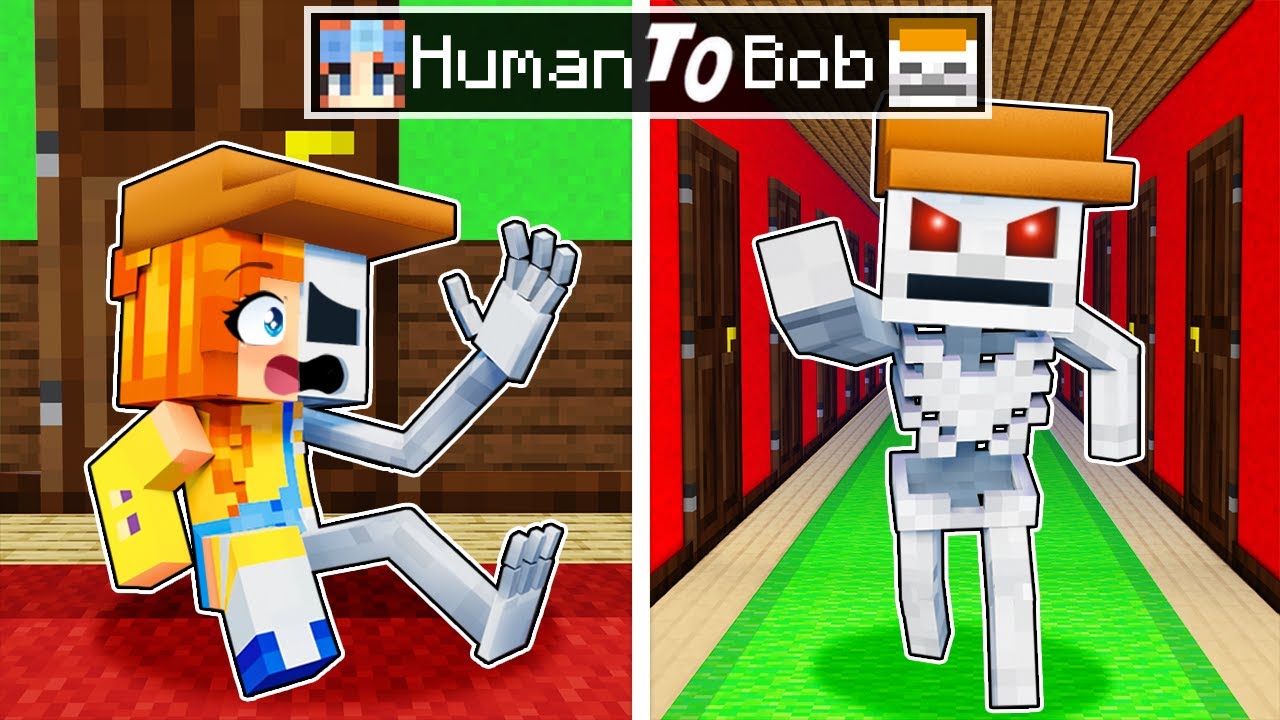 From HUMAN to BOB in Minecraft! - YouTube