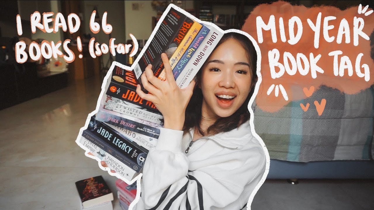 mid year book tag 🌼🧡 *60+ books in 6 months!* (5 star predictions, fav reads, happy books🥰 ...