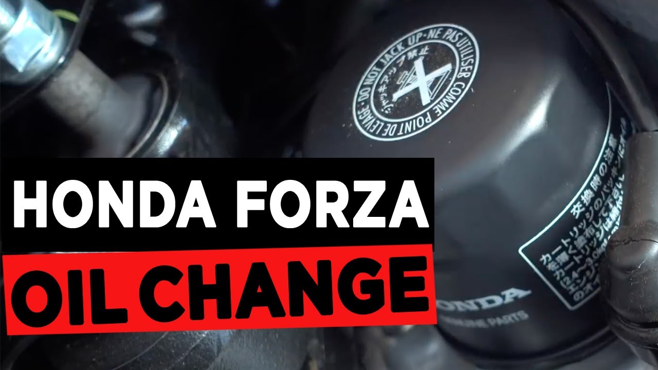 2015 Honda Forza 300 (NSS300) Oil Change - YouTube