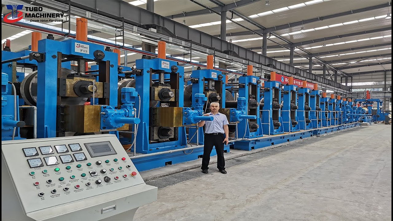 ERW400X400 Direct Forming to Square Tube Mill (Our Project) - YouTube