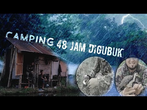 Camping hujan deras dua hari dua hari dua malam digubuk kebun!!!