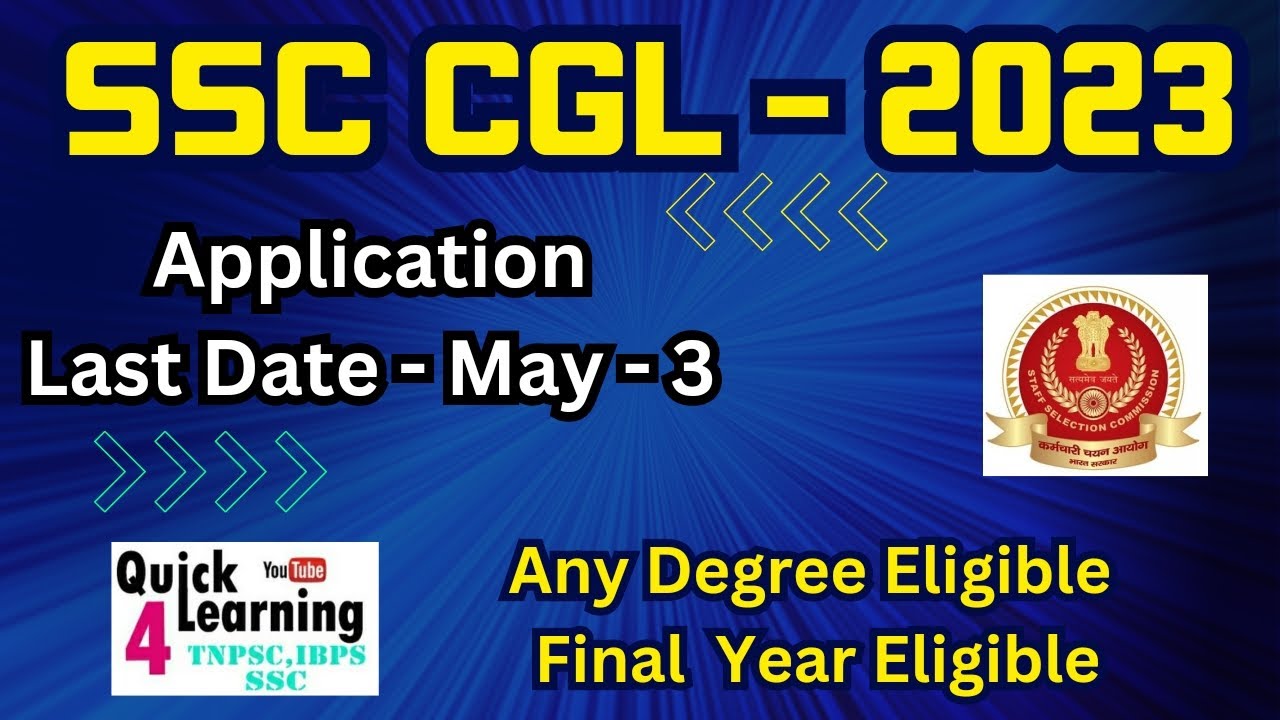 SSC CGL 2023 | Notification | Eligibility | Qualification | Online ...