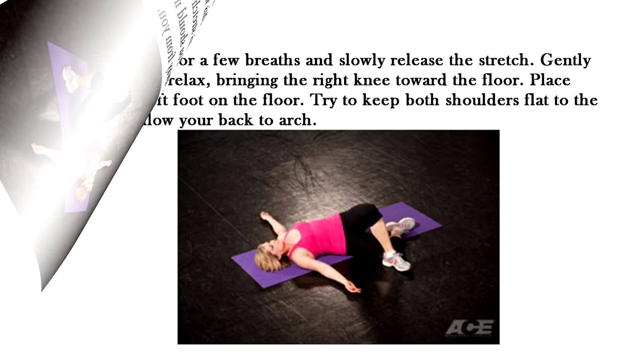 Leg Crossover Stretch - YouTube