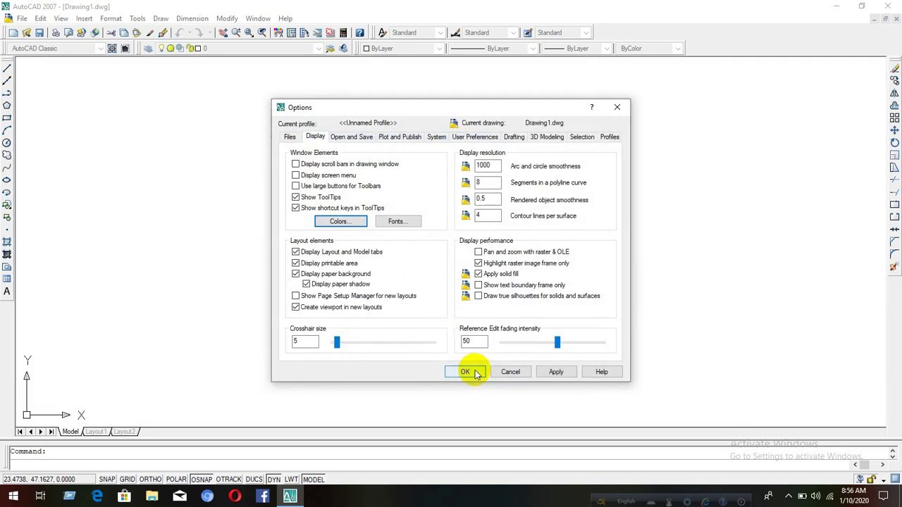 How to auto cad background color change part 2 - YouTube