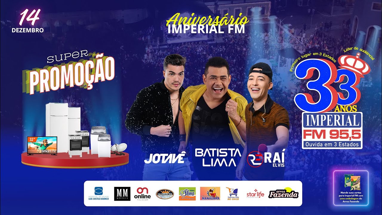 ENTREVISTA - BATISTA LIMA AO VIVO - ANIVERSARIO DA IMPERIAL FM 33 ANOS ...