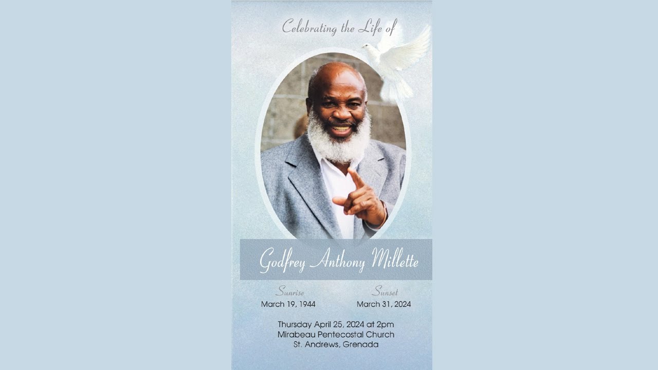 Celebrating the life of Godfrey Anthony Millette - YouTube
