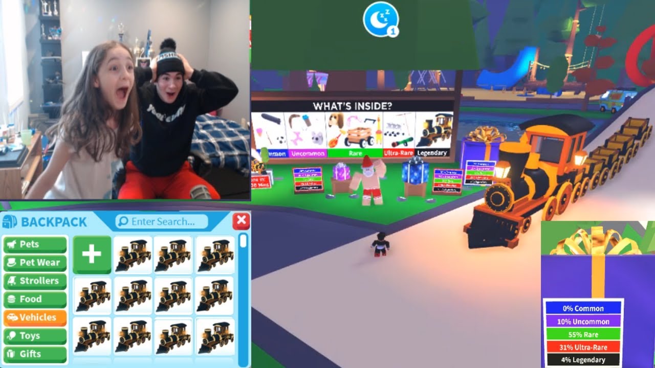 OPENING 100 MASSIVE GIFTS IN ADOPT ME TO SEE HOW MANY TRAINS WE GET ...