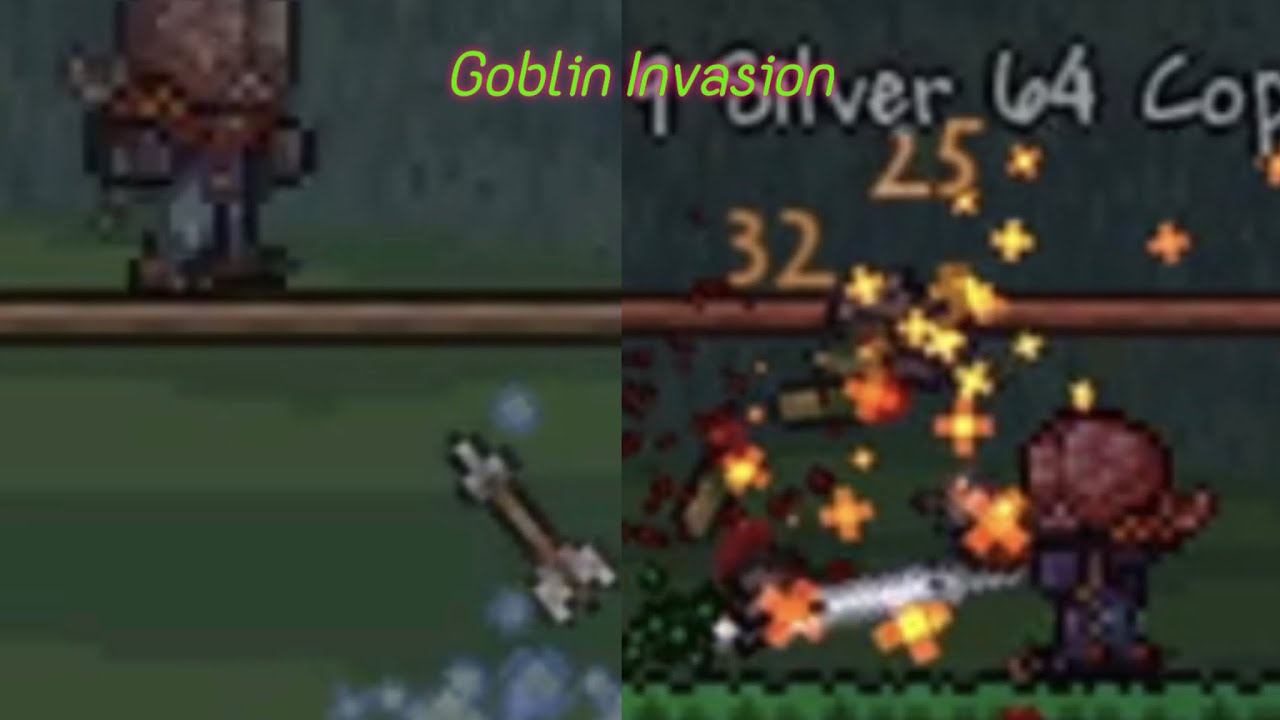 Full Goblin Invasion in Terraria Classic Mode - YouTube