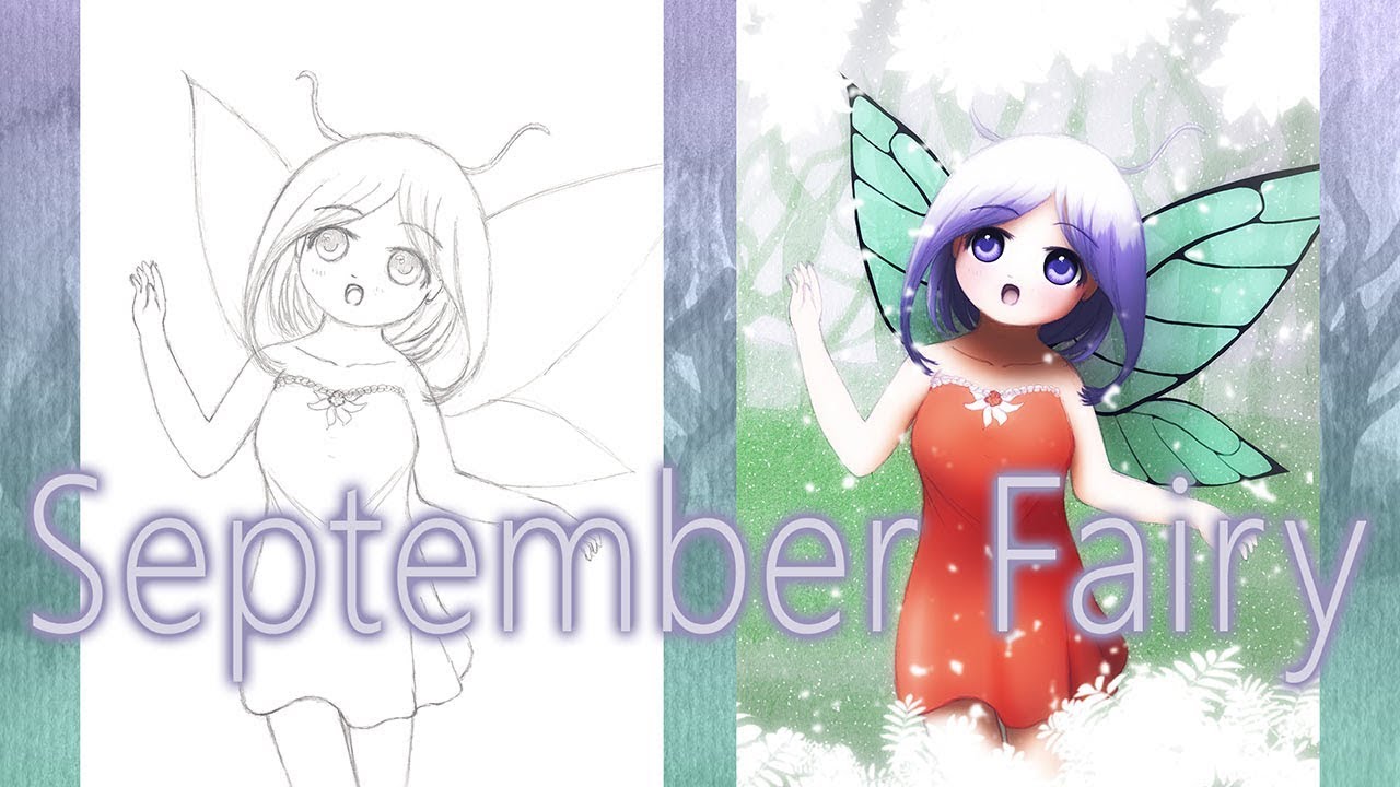 Colouring September Fairy - YouTube
