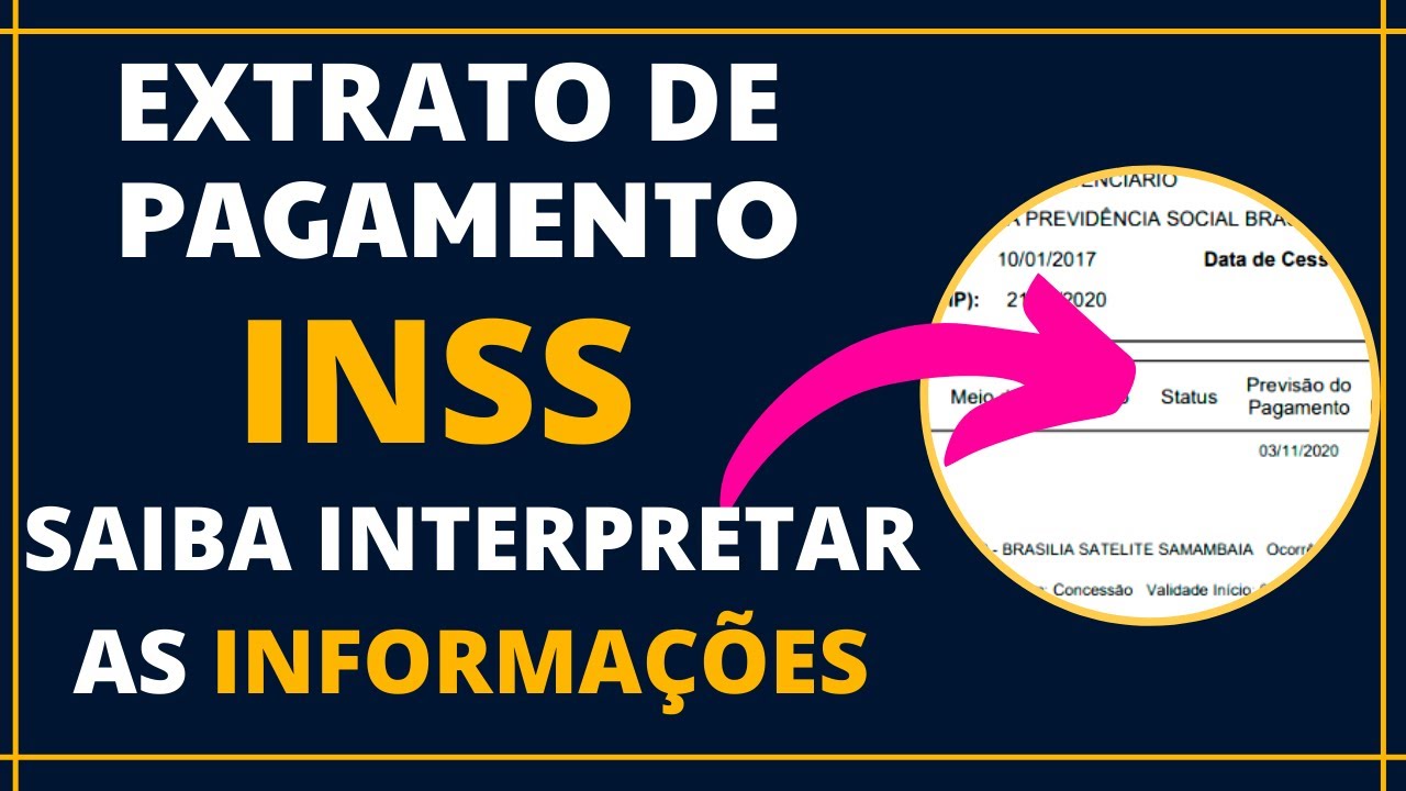 EXTRATO DE PAGAMENTO DO INSS: CRÉDITO NÃO RETORNADO I INVALIDADO I MEU ...
