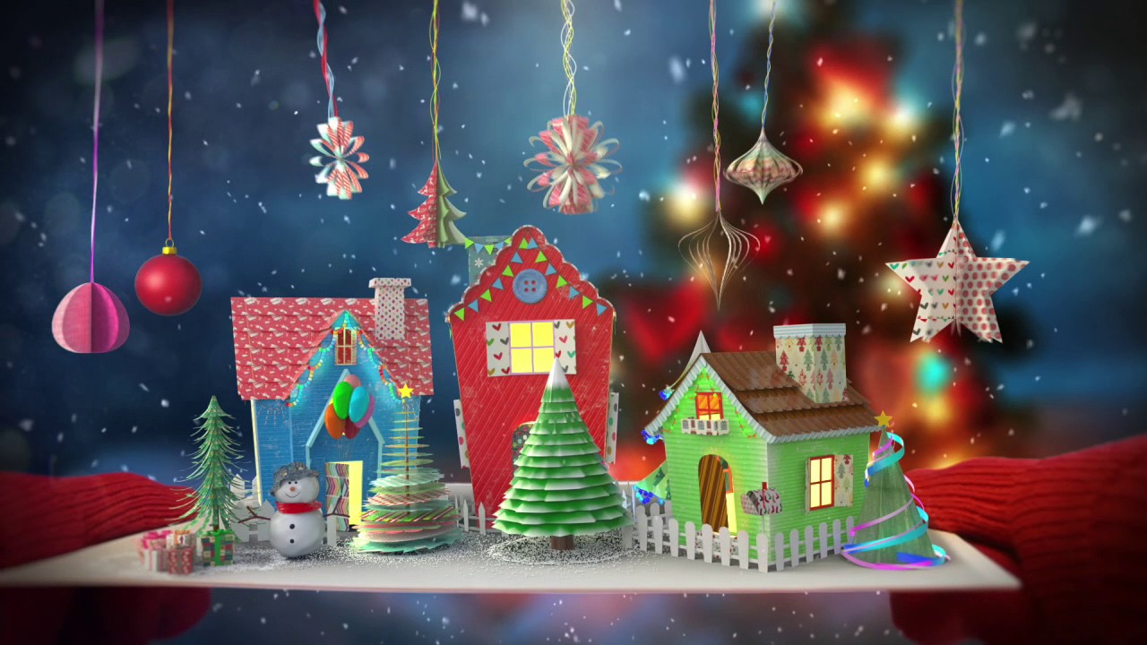 2D animation Christmas Card - YouTube