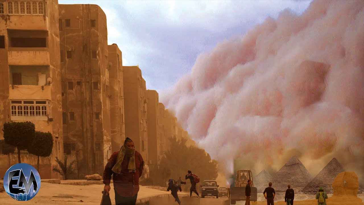 devastated massive Strong winds and sandstorms wreak havoc in Cairo ...