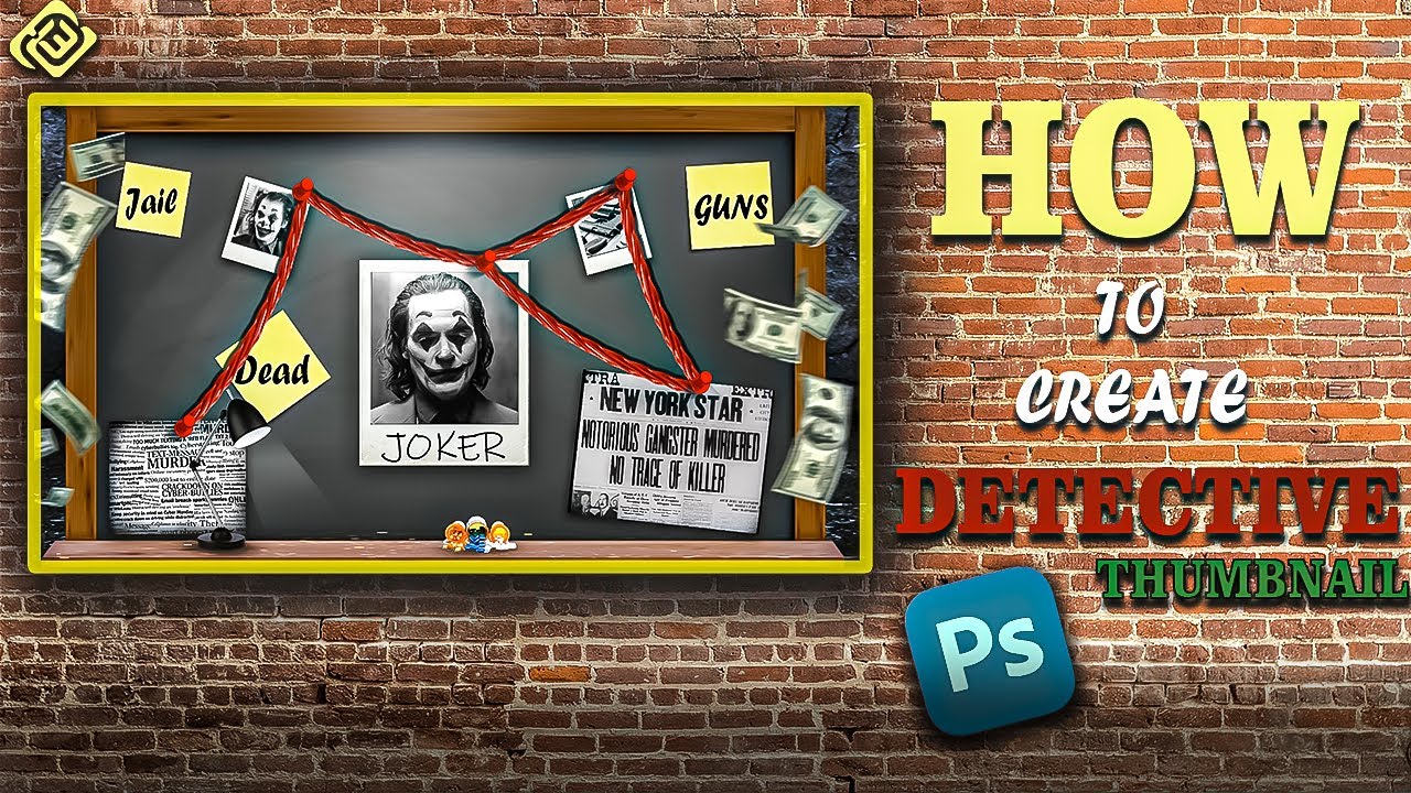 How to make detective thumbnail / photoshop - YouTube