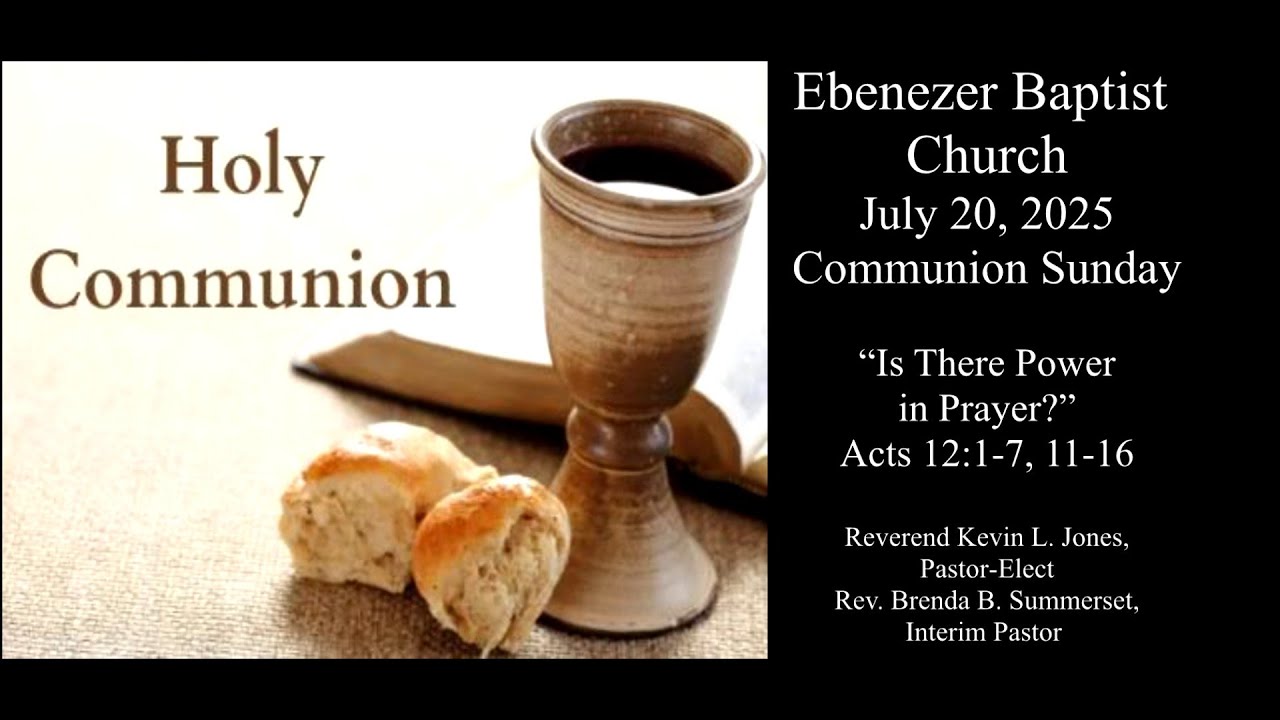 Is There Power in Prayer? - Acts 12:1-7, 11-16 - Rev. Kevin L. Jones ...
