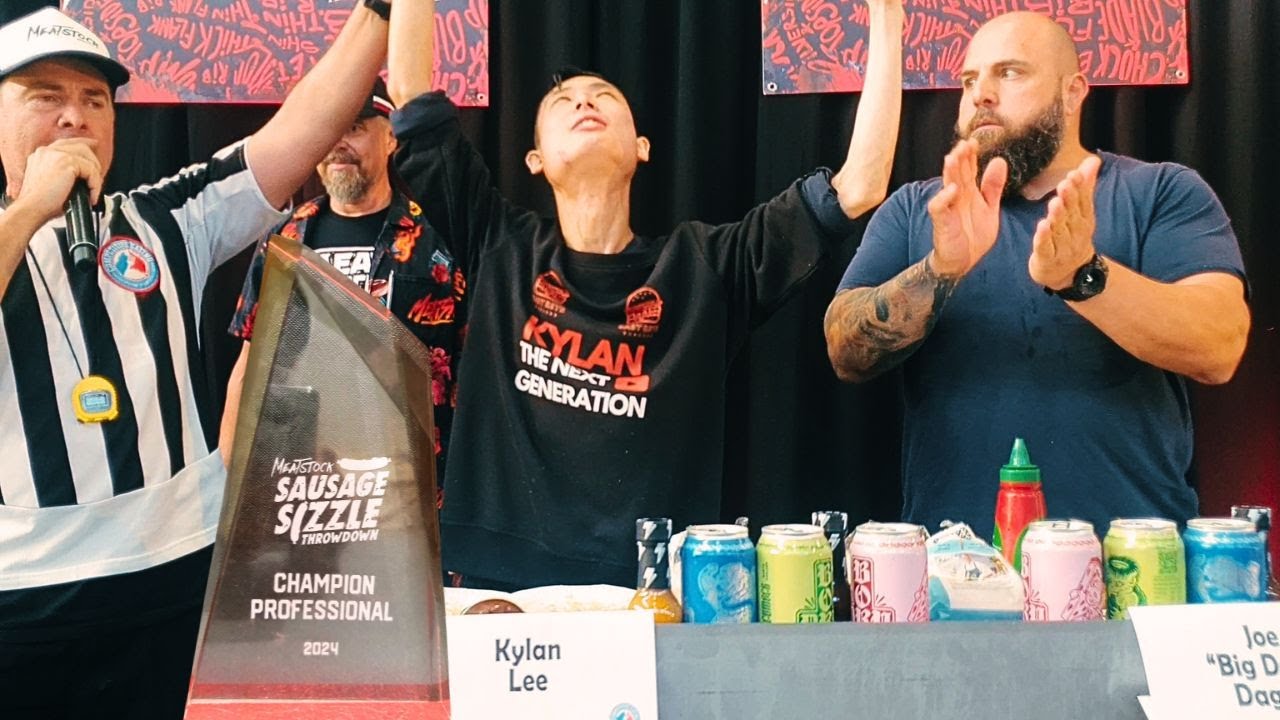 Winner Champion Of The 2024 Sydney Meatstock Pro Hot Dog Eating ...