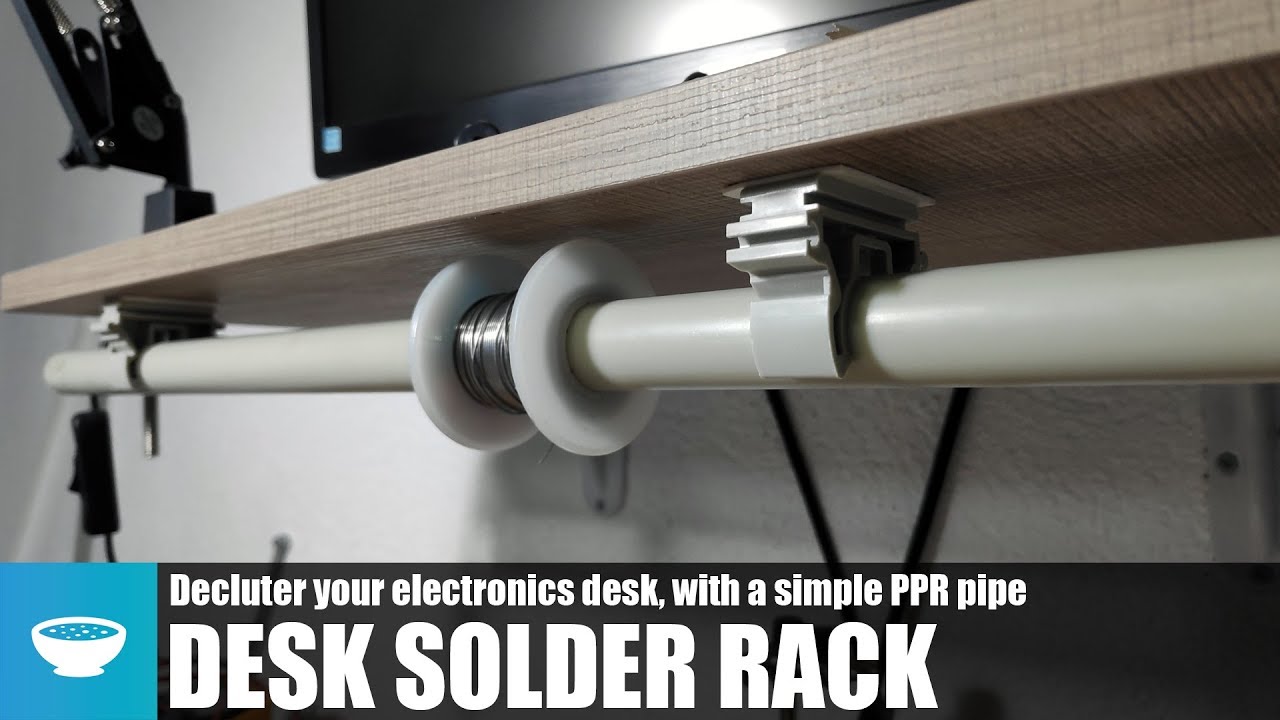 Electronics Desk Solder and Wire Rack //How To - YouTube