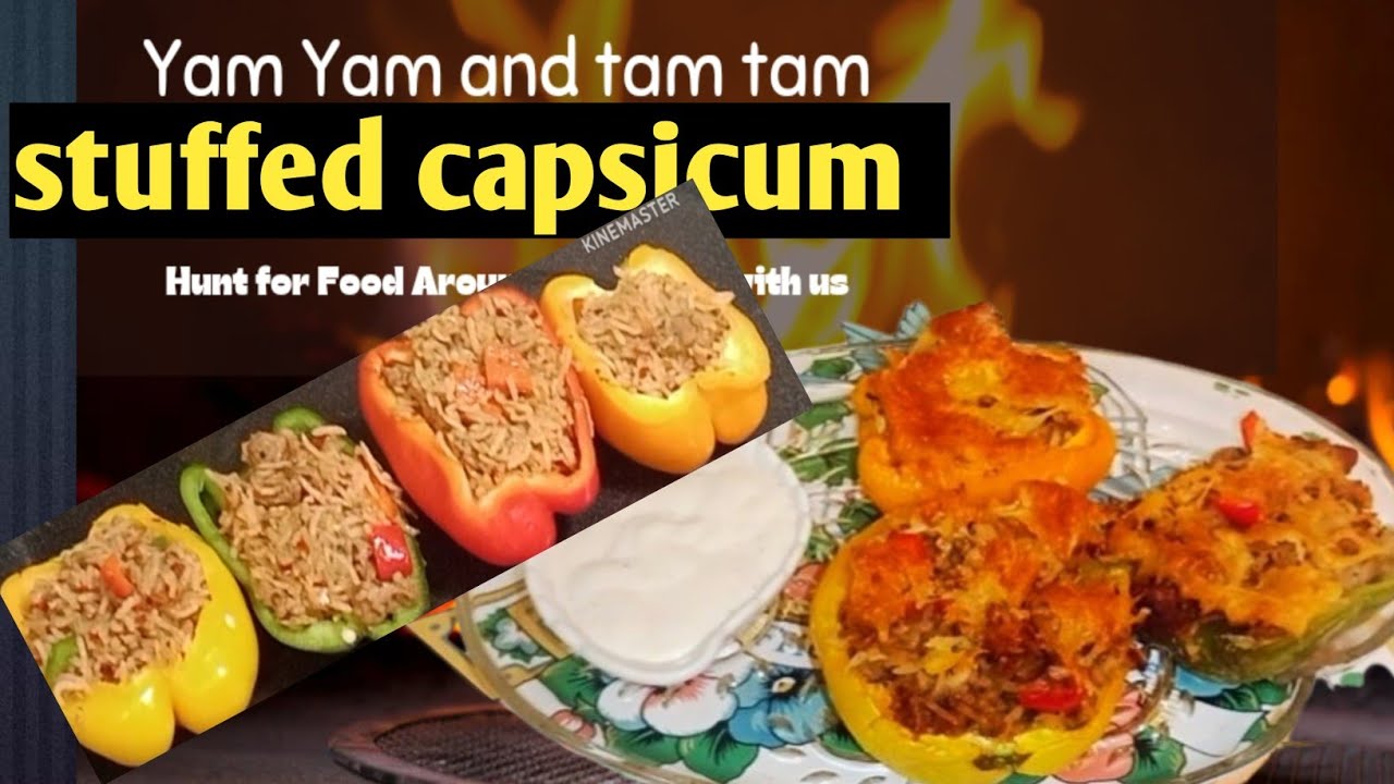 stuffed capsicum with yam yam and tam tam - YouTube