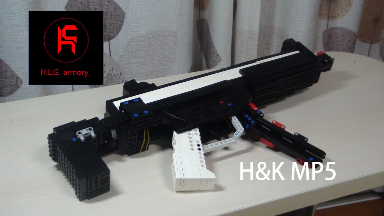 레고 총 - MP5 / lego MP5 - YouTube