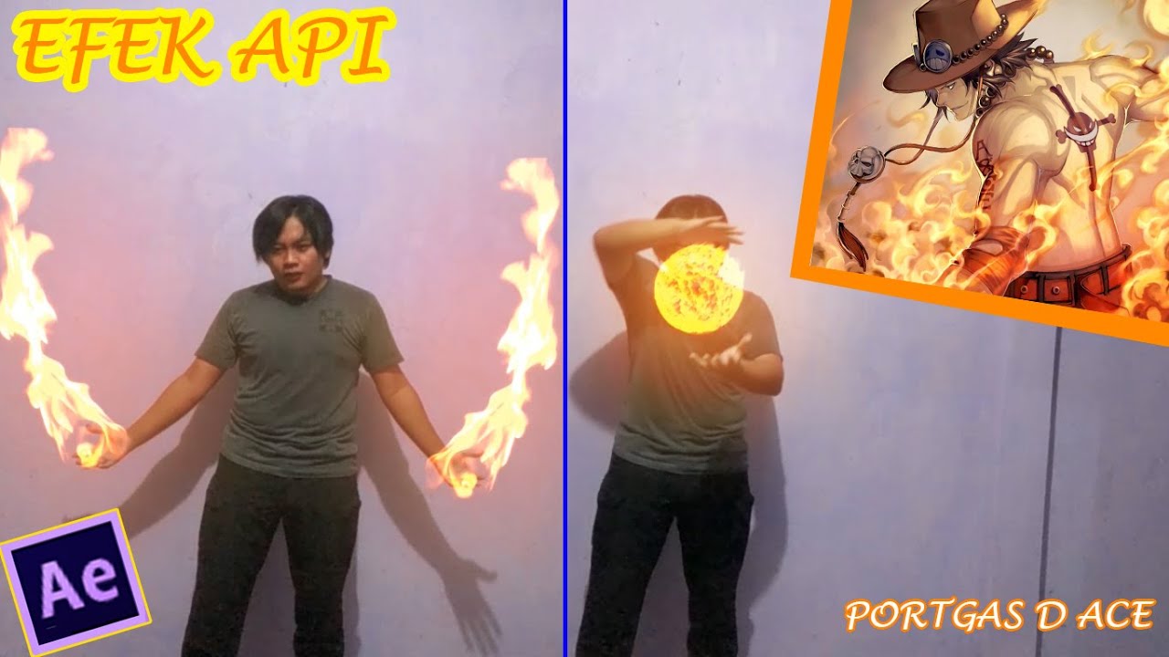 Tutorial after effect - cara edit efek api - YouTube