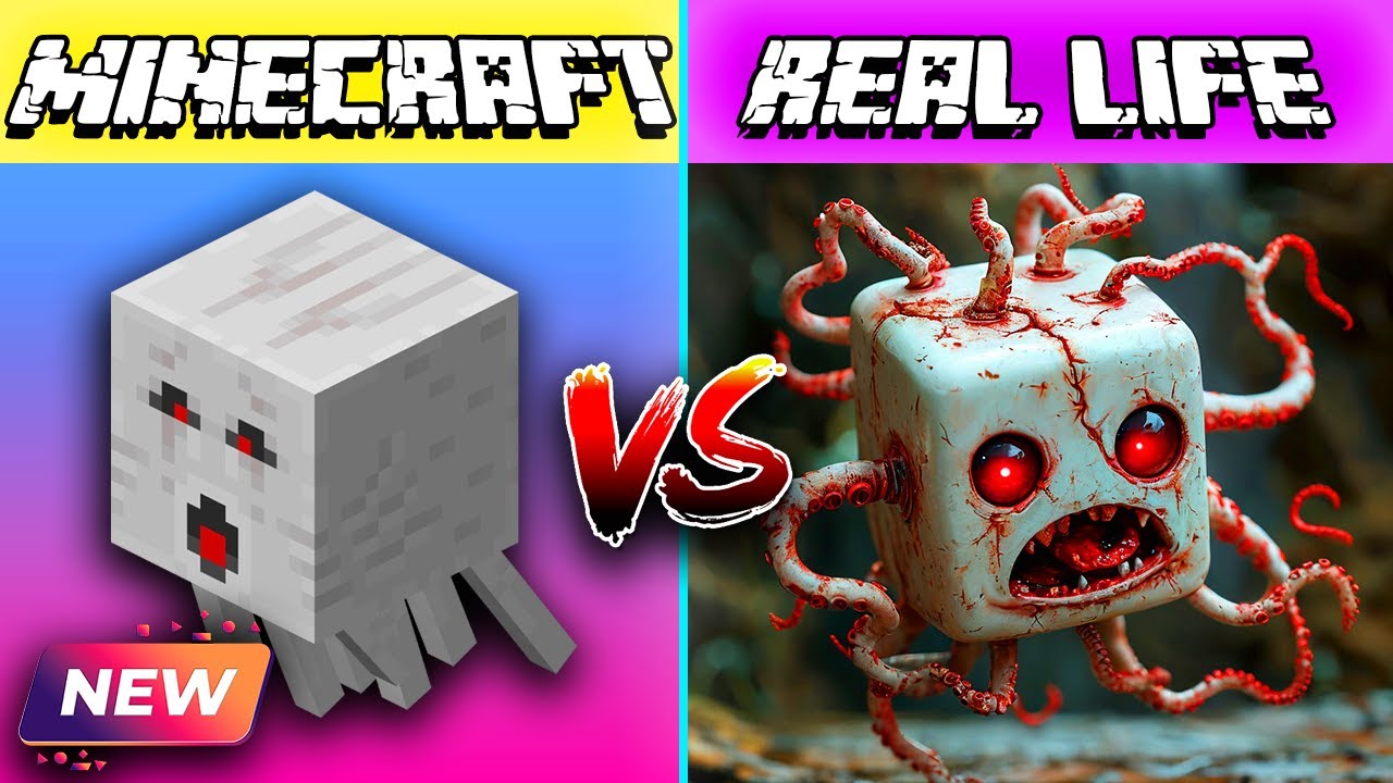 MINECRAFT EN LA VIDA REAL | MOBS DE MINECRAFT VS VIDA REAL - YouTube