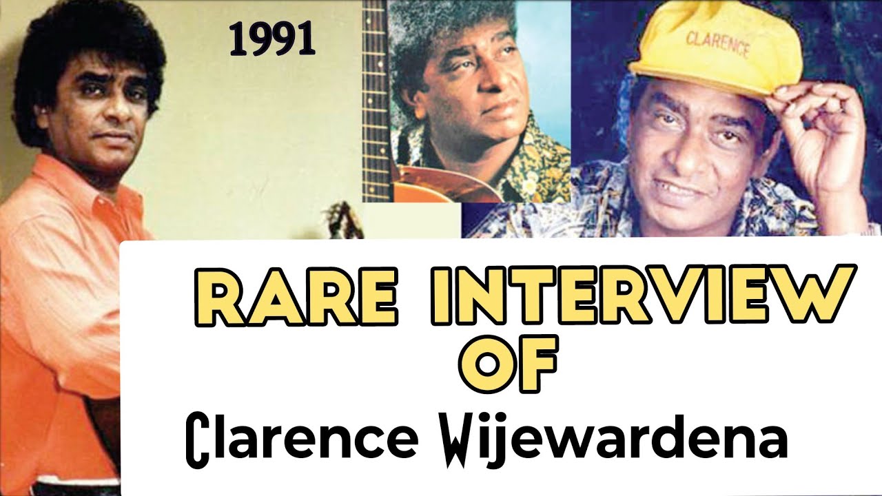 Clarence Wijewardena - very RARE live Interview on Rupavahini in 1991 ...