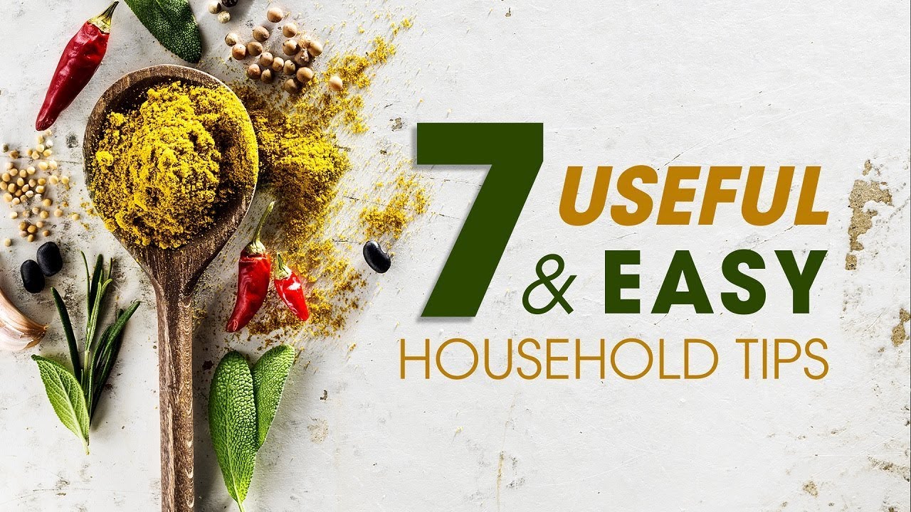 7 Useful & easy household tips - YouTube