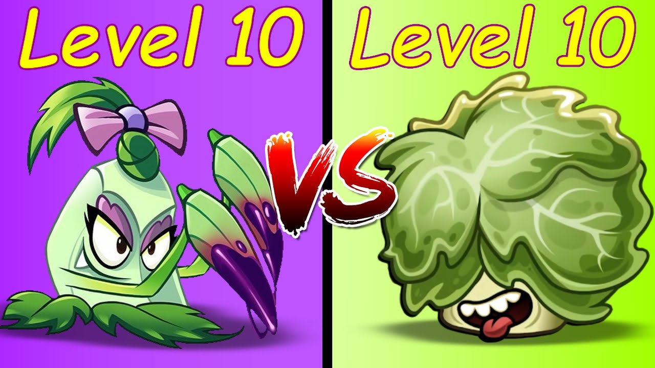 Plants vs Zombies 2 - Owerview Pokra 10 VS Headbutter Lettuce 10 ...