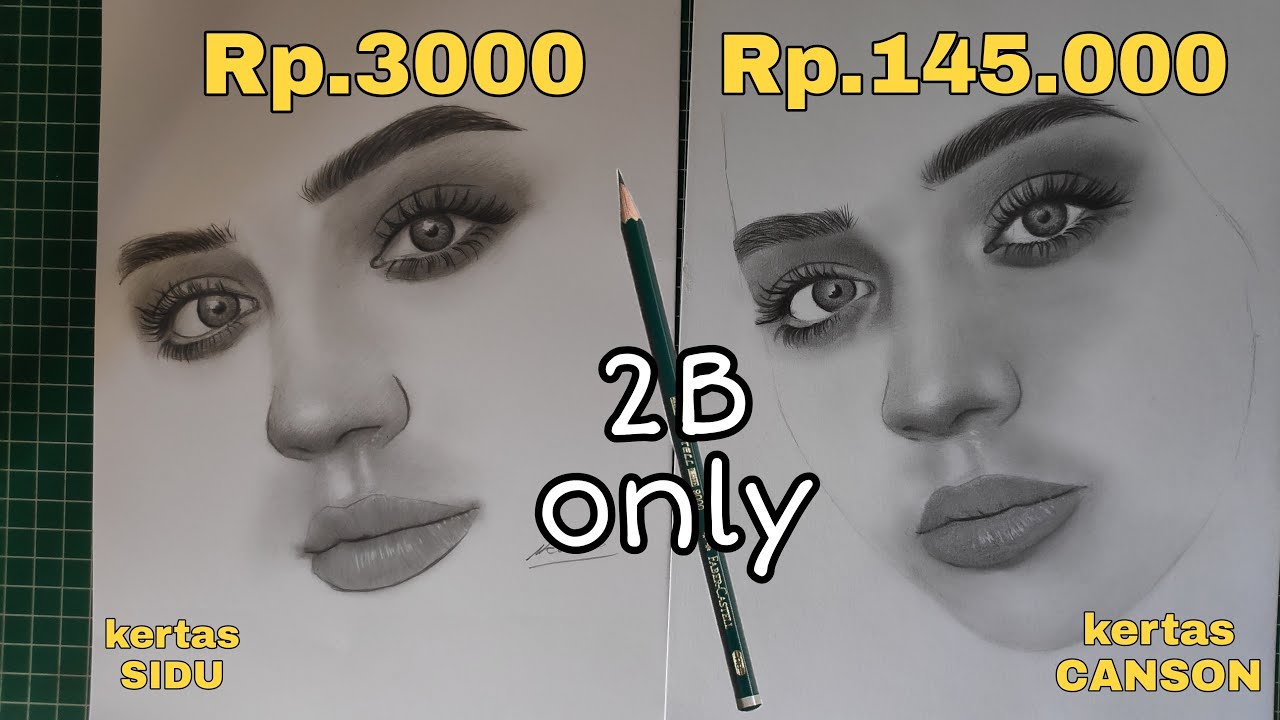Menggambar REALIS di buku gambar 3 ribuan (Hasilnya mengagetkan) - YouTube