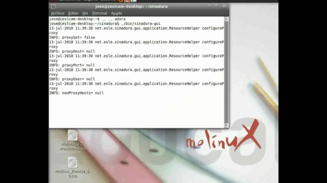 Molinux 6.0 - Firma digital: Sinadura - YouTube