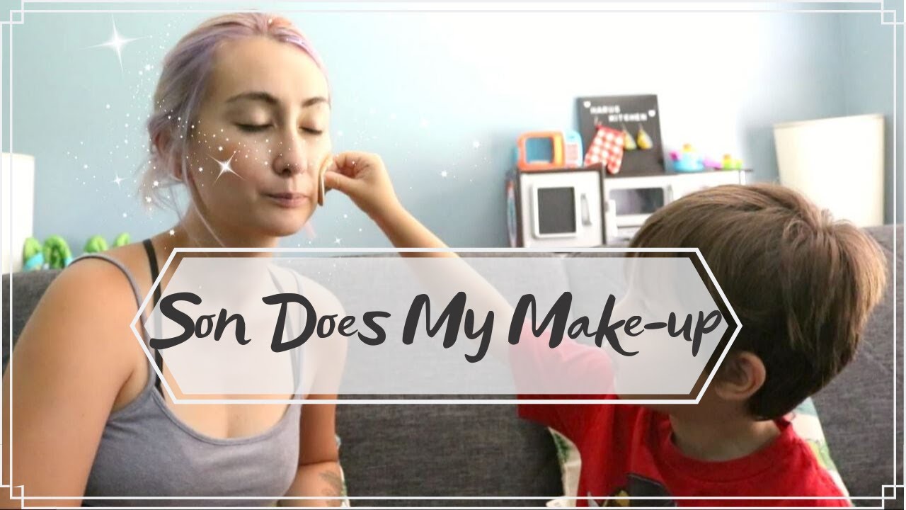 SON DOES MY MAKEUP (AND IT'S NOT EVEN BAD) - YouTube