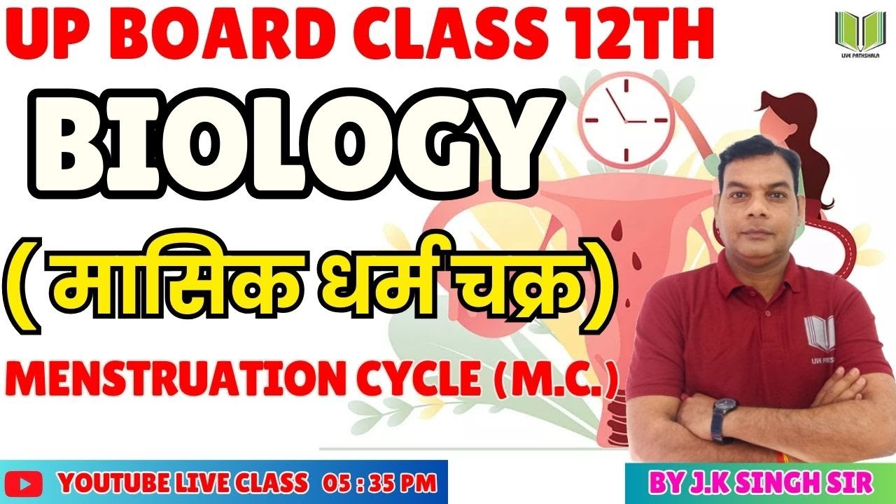 BIOLOGY | CLASS-12th | मासिक धर्म चक्र ( Menstruation Cycle (M.C ...