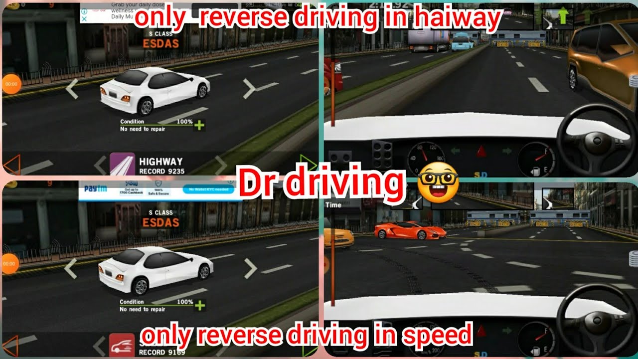 only Reverse driving in highway 👍/ and speed driving😉 /in Dr driving ...