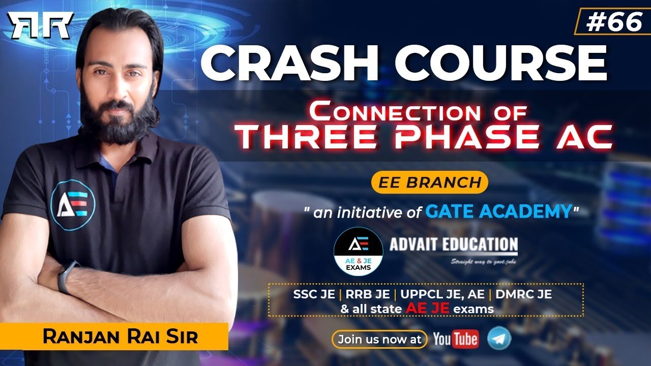 # 66 | Connection of Three Phase AC Circuits | BEE | EE | Crash Course by Ranjan Rai Sir - YouTube