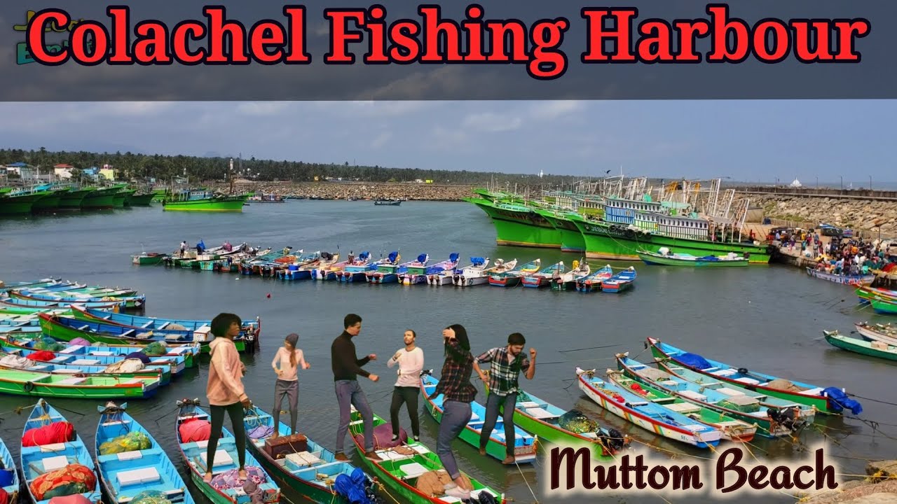 Amazing Colachel Fishing Harbour and Muttom Beach in India | 4K UHD ...