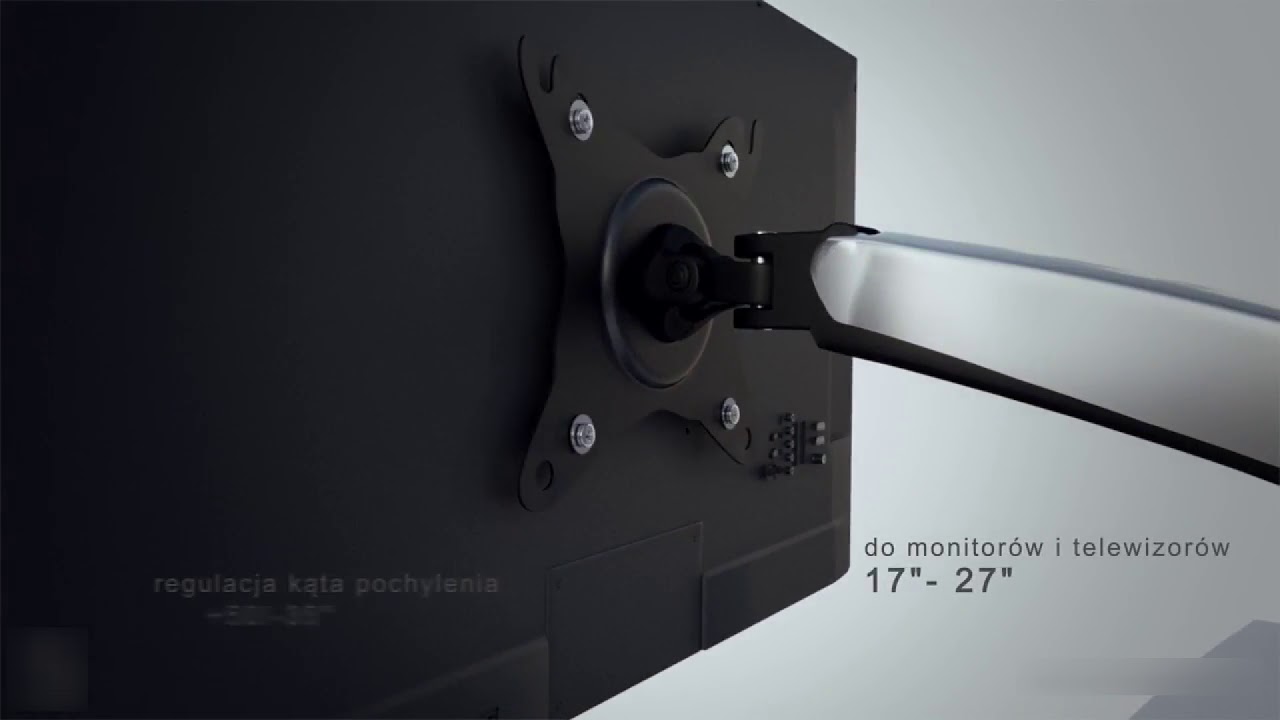 Держатель кронштейн газлифт крепление для монитора 17-27 NB F100 ХРОМ ...