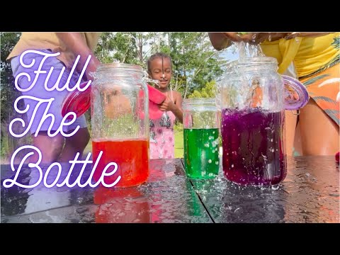 Fill the bottle game!!! - YouTube
