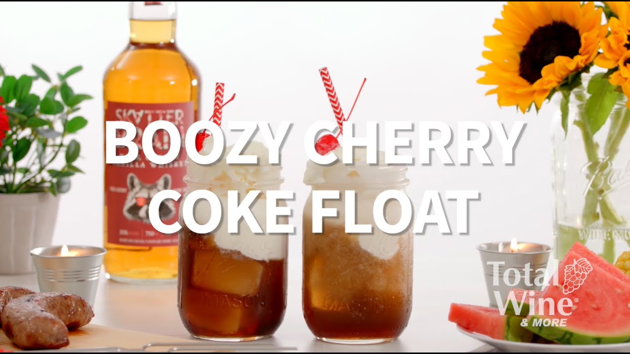 Boozy Cherry Coke Float Cocktail Recipe - YouTube
