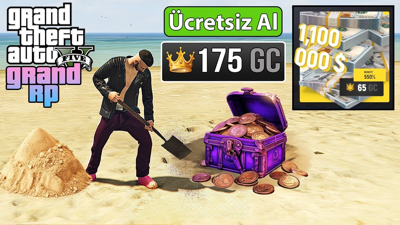 GTA 5 GRAND RP BEDAVA 175 GRAND COIN - GC KAZANMA YÖNTEMİ - YouTube