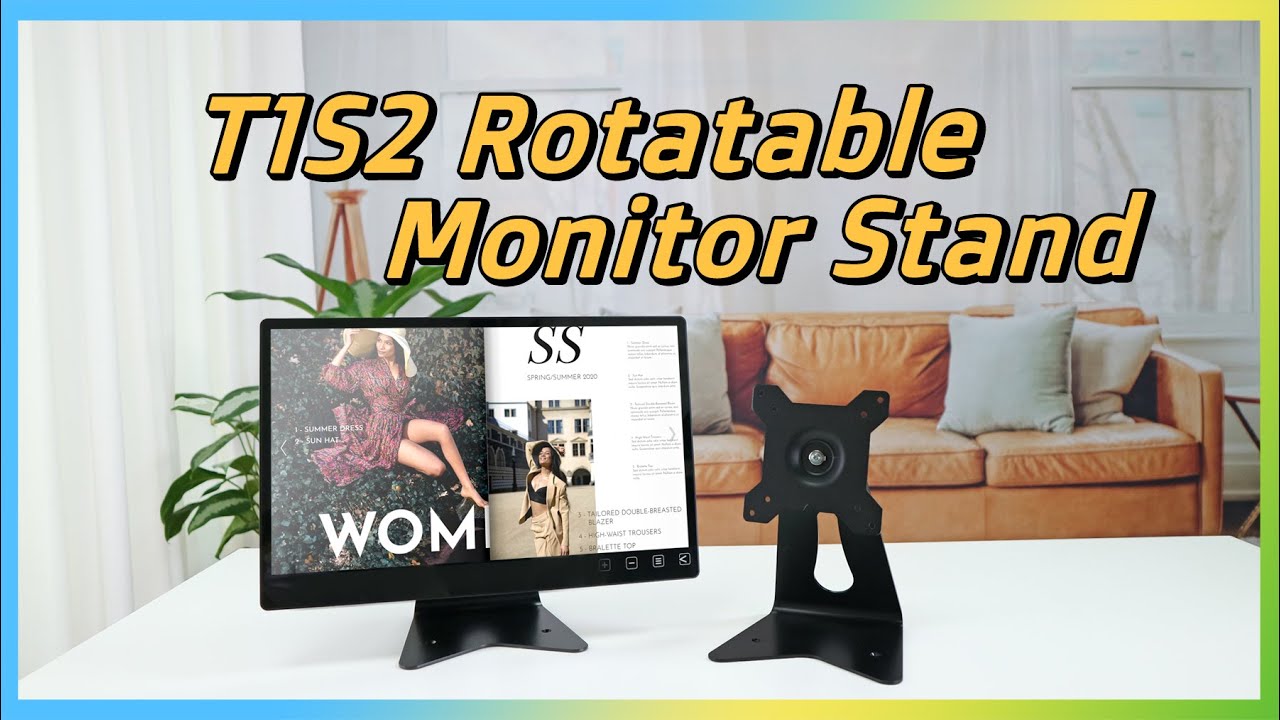 Set Up Touch Monitor& T1S2 Desktop Stand– Horizontal& Vertical Display ...