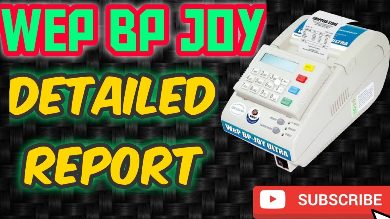 TO VIEW DETAILED REPORTS IN WEP BP JOY BILLING MACHINE - YouTube