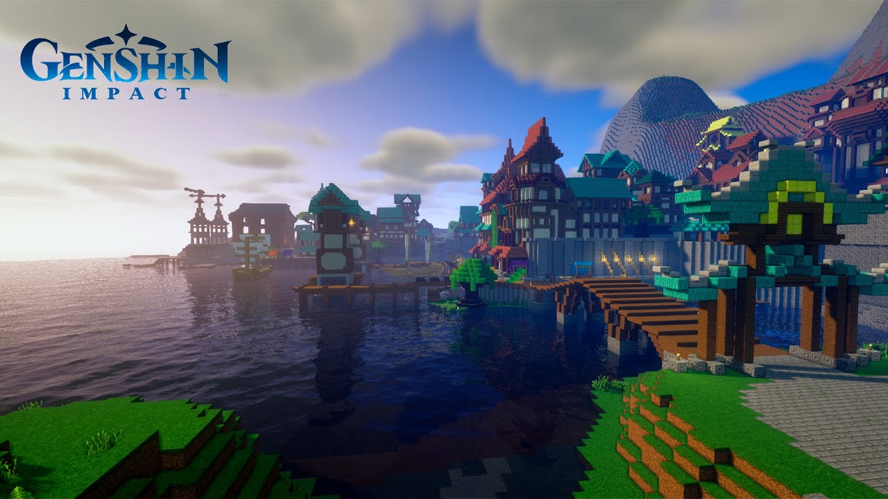 LIYUE GENSHIN IMPACT IN MINECRAFT - YouTube