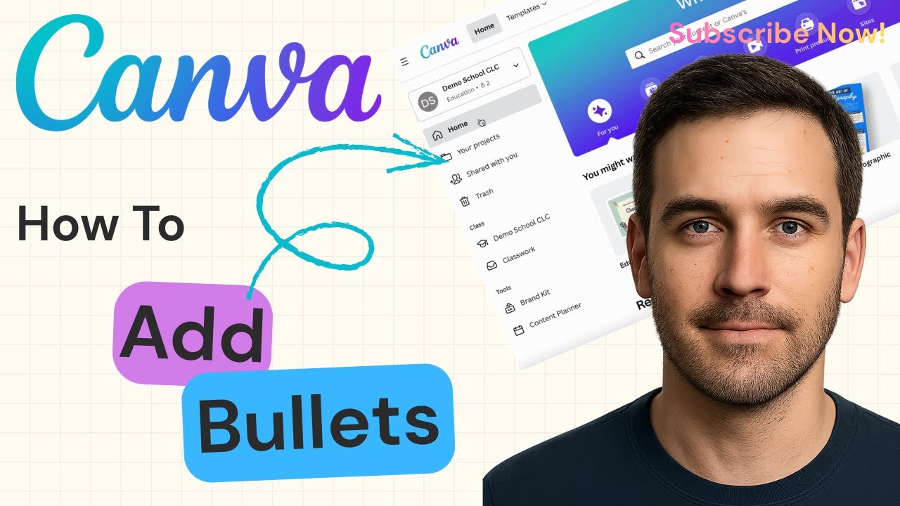How To Add Bullet Points in Canva | Canva Text Formatting Tutorial 2025 ...